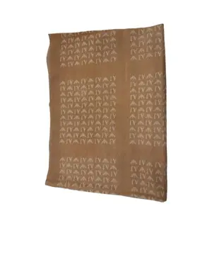 Emporio Armani Logo Scarf - Brown