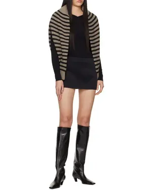 Khaite Jett Low-rise Mini Skirt - Black