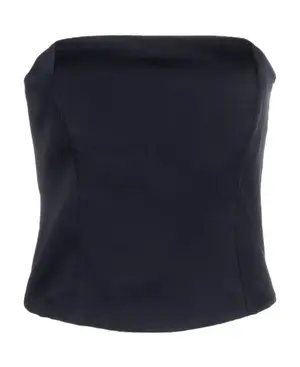 Brunello Cucinelli Strapless Silk-blend Top - Black