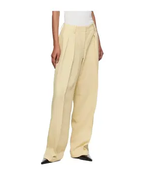 THE FRANKIE SHOP Pleated Wide Leg Trousers