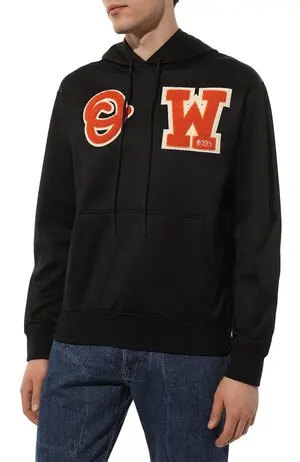 Off-White Hoodie With Logo Detailing