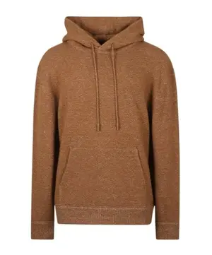 Zegna Drawstring Hood Ribbed Knit Hoodie - No
