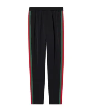 Gucci Sportswear Pants With Web Detailing - Black