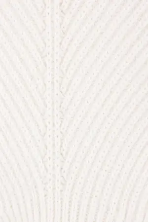 Alexander McQueen Chevron Corset Crewneck Jumper - White