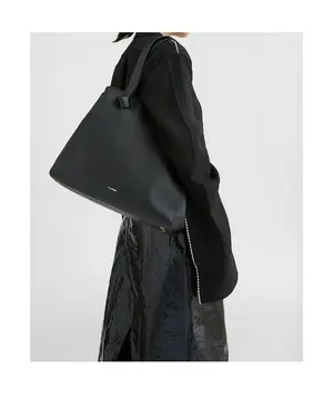JIL SANDER Medium Knot Tote Bag - Black