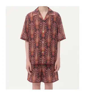 Valentino Garavani All-over Patterned Button-up Shirt - Brown