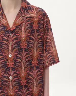 Valentino Garavani All-over Patterned Button-up Shirt - Brown