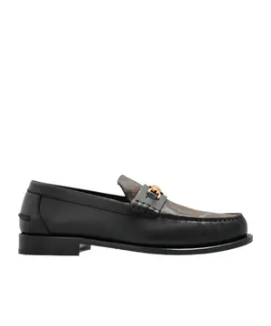 Versace Medusa Head Leather Loafers