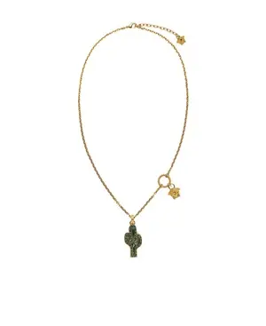 Versace Medusa Charm Chain Necklace - Yellow