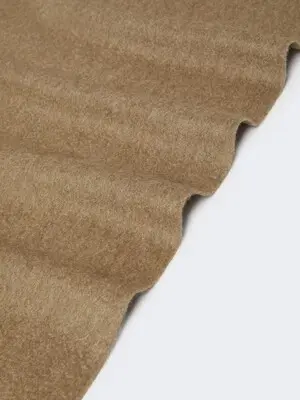Max Mara Cashmere Logo Stole - Beige