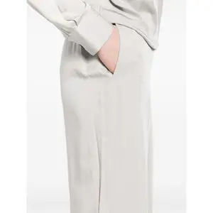 Theory Georgette Wide-leg Pull-on Pants