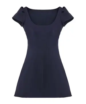 Alexander McQueen Square Neck Mini Dress