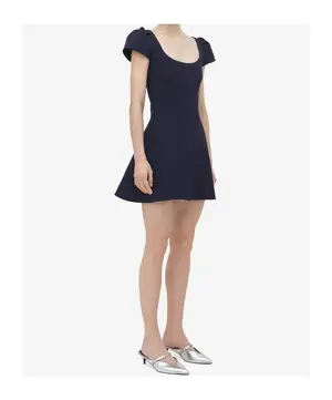 Alexander McQueen Square Neck Mini Dress