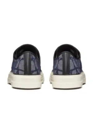 Valentino Garavani Toile Iconographe Lace-up Sneakers - White