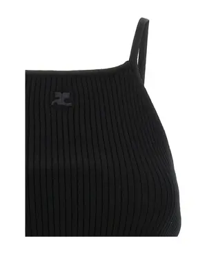 COURREGES Cut-out Sleeveless Tank Top