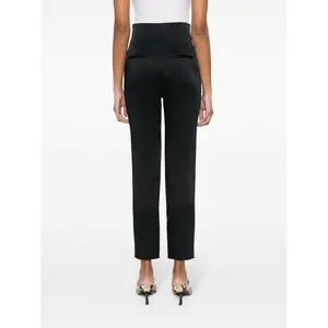 Khaite High Waisted Cropped Trousers