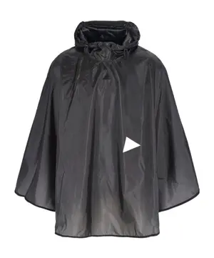 AND WANDER Drawstring Hooded Raincoat
