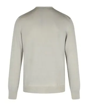 GRAN SASSO Crewneck Ribbed Jumper - Grey