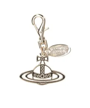 VIVIENNE WESTWOOD Logo Plaque Keychain - Nude