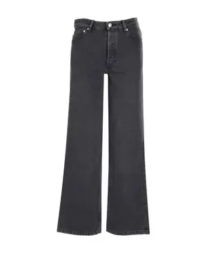 A.p.c. Wide-leg Cropped Jeans - Black