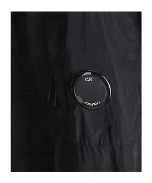 C.P. COMPANY Stand Collar Utility Jacket - Dark Blue