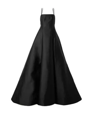 Valentino Garavani Pleated Backless Gown