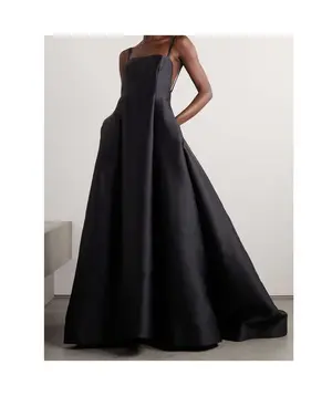 Valentino Garavani Pleated Backless Gown