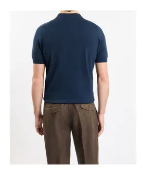 FAY Cotton Polo Shirt - Blue