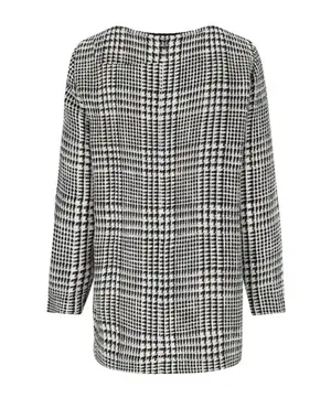 GIANLUCA CAPANNOLO Houndstooth Pattern Shift Dress