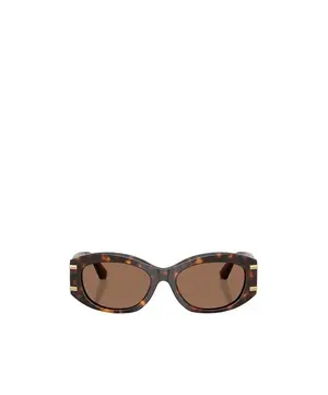 Dolce & Gabbana Oval Frame Sunglasses - Brown