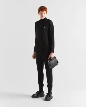 Prada Superfine Wool Turtleneck Sweater - Black
