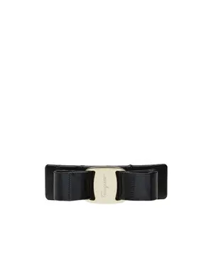 FERRAGAMO Logo Engraved Hair Clip - Black