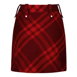 Burberry Plaid Pleated Mini Skirt