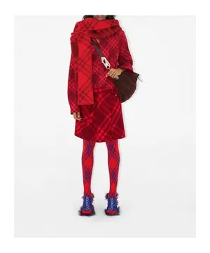 Burberry Plaid Pleated Mini Skirt