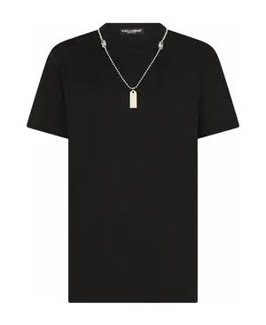 Dolce & Gabbana Logo Dog-tag T-shirt