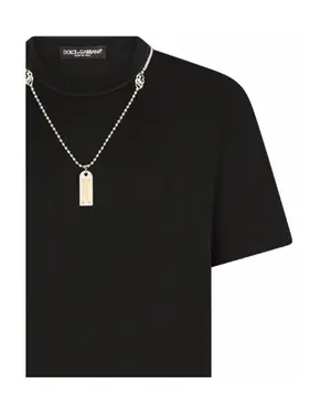 Dolce & Gabbana Logo Dog-tag T-shirt