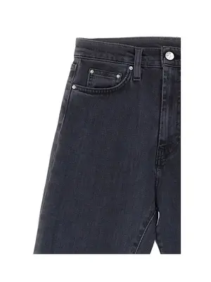 TOTEME Cropped Tapered Jeans - Grey