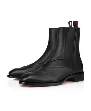 CHRISTIAN LOUBOUTIN Boabi Leather Chelsea Boots