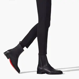 CHRISTIAN LOUBOUTIN Boabi Leather Chelsea Boots