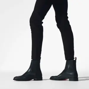 CHRISTIAN LOUBOUTIN Boabi Leather Chelsea Boots