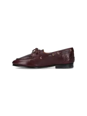 Bally Lace-up Round Toe Flats