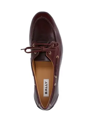 Bally Lace-up Round Toe Flats