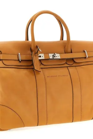 Brunello Cucinelli Country Duffel Bag - Orange