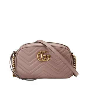 Gucci Gg Marmont Matelassé Leather Shoulder Bag - Brown