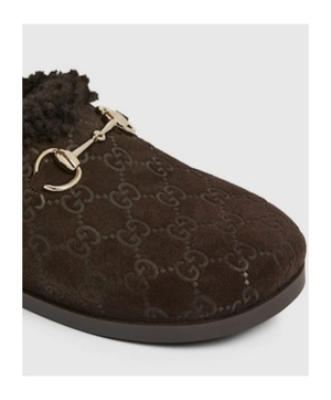 Gucci Monogrammed Slip-on Sandals