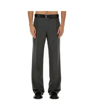 Moschino High Waist Casual Pants - Black