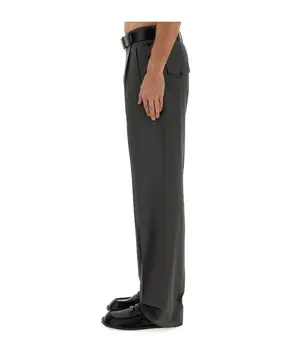 Moschino High Waist Casual Pants - Black