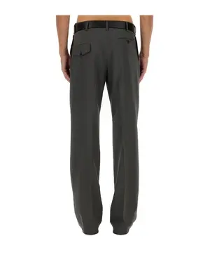 Moschino High Waist Casual Pants - Black