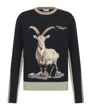 Dior Mountain Intarsia Knit Sweater