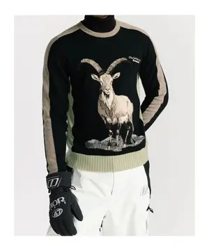 Dior Mountain Intarsia Knit Sweater